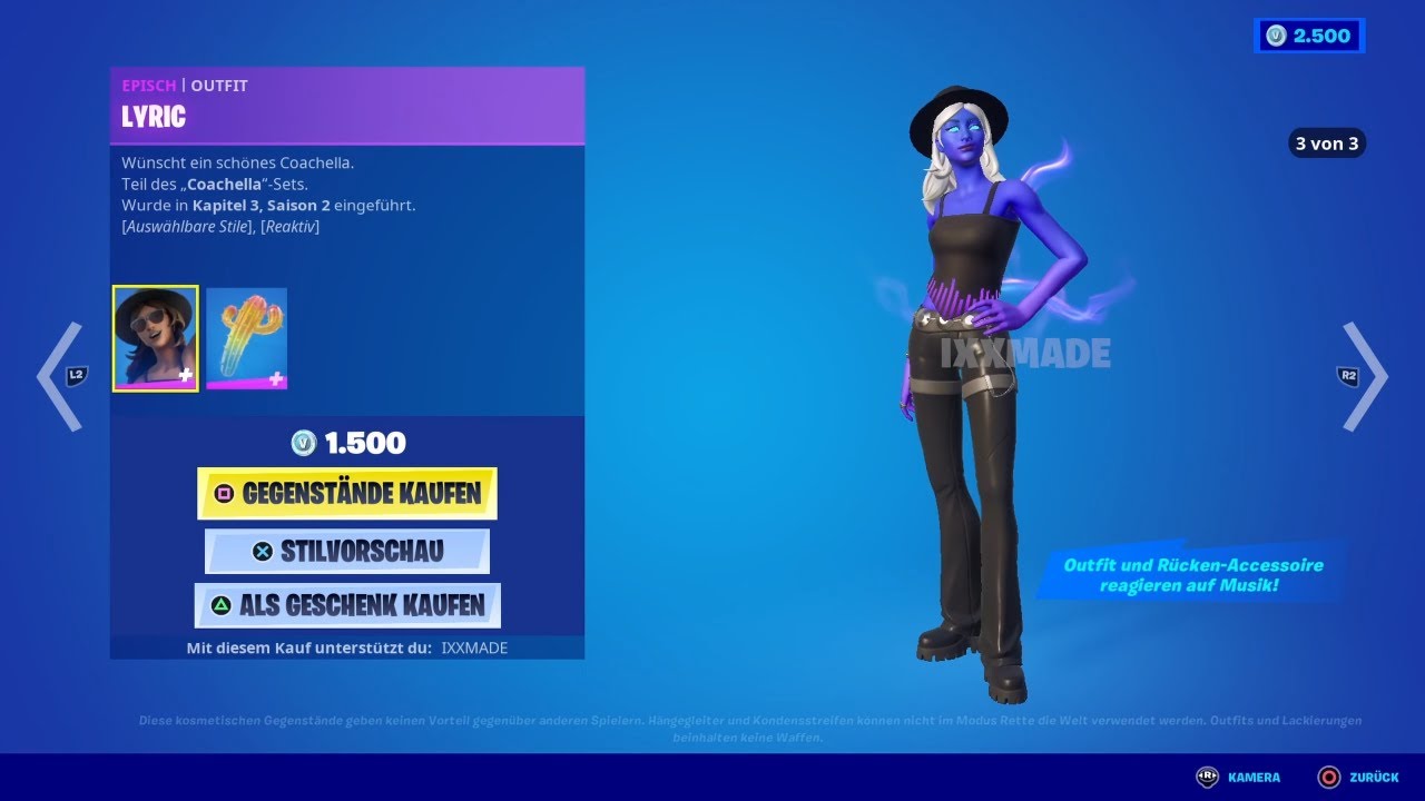 Fortnite Lyric Skin - YouTube