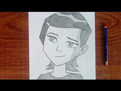 How to Draw Gwen Tennyson Easy | Step-by-Step Ben 10 Drawing Tutorial ...