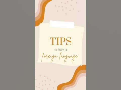 "Quick & Easy Tips to Learn Any Foreign Language!" - YouTube