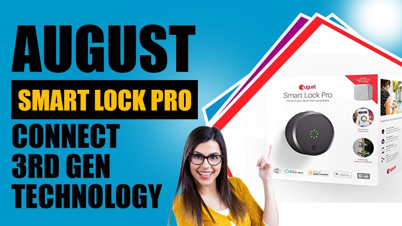 August Smart Lock Pro + Connect, 3rd gen technology - Dark Gray, works ...