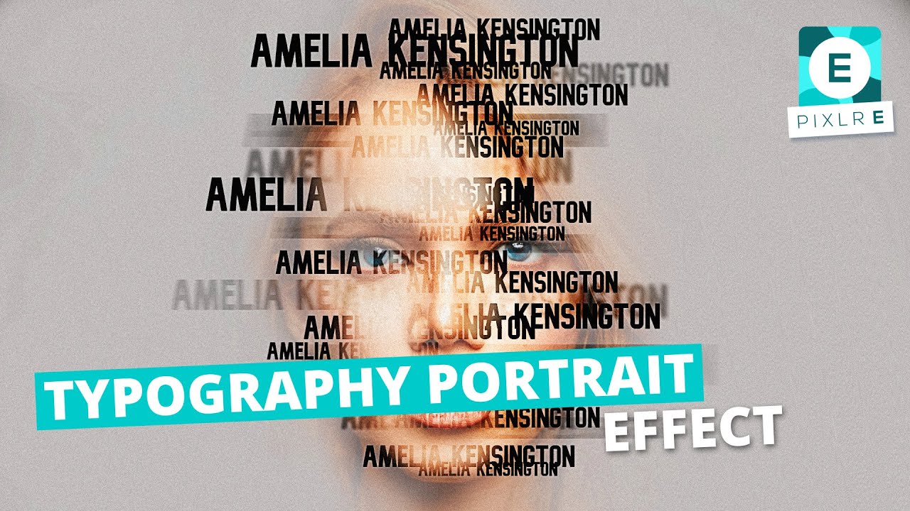 Pixlr E Typography Portrait Effect Tutorial in Pixlr E - YouTube