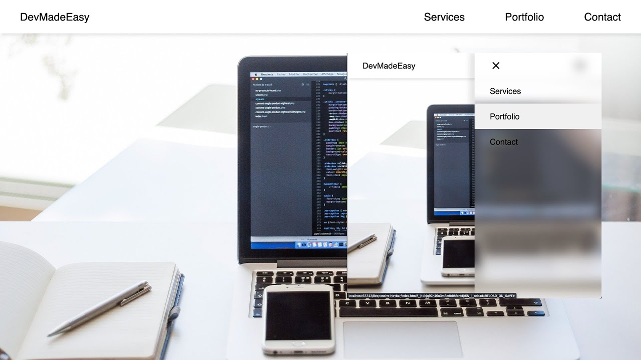 Responsive Navbar Design Tutorial | Web Dev - YouTube