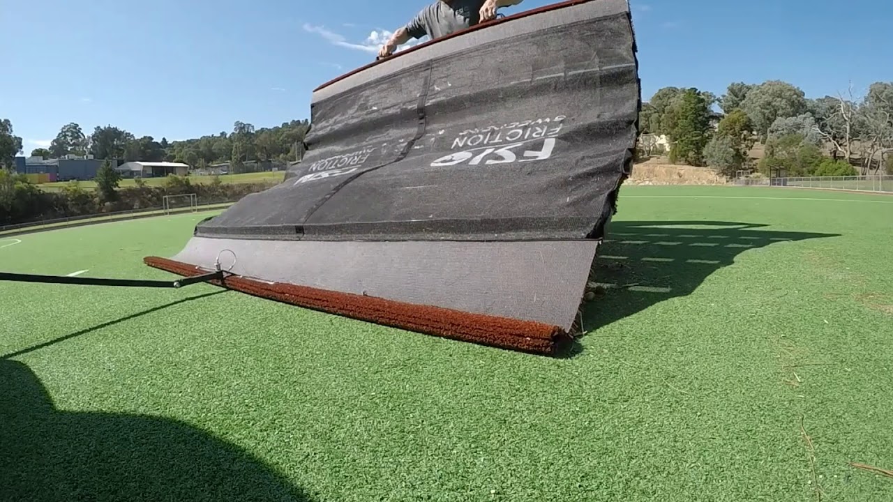 Turf Chief Synthetic Sports Field Sweeper - YouTube