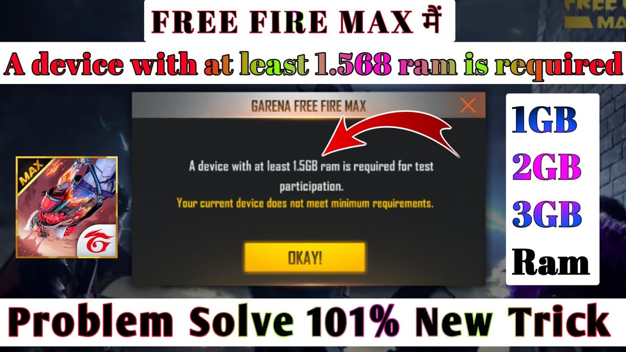 FF Max Your current device does not meet minimum requirements | Free ...