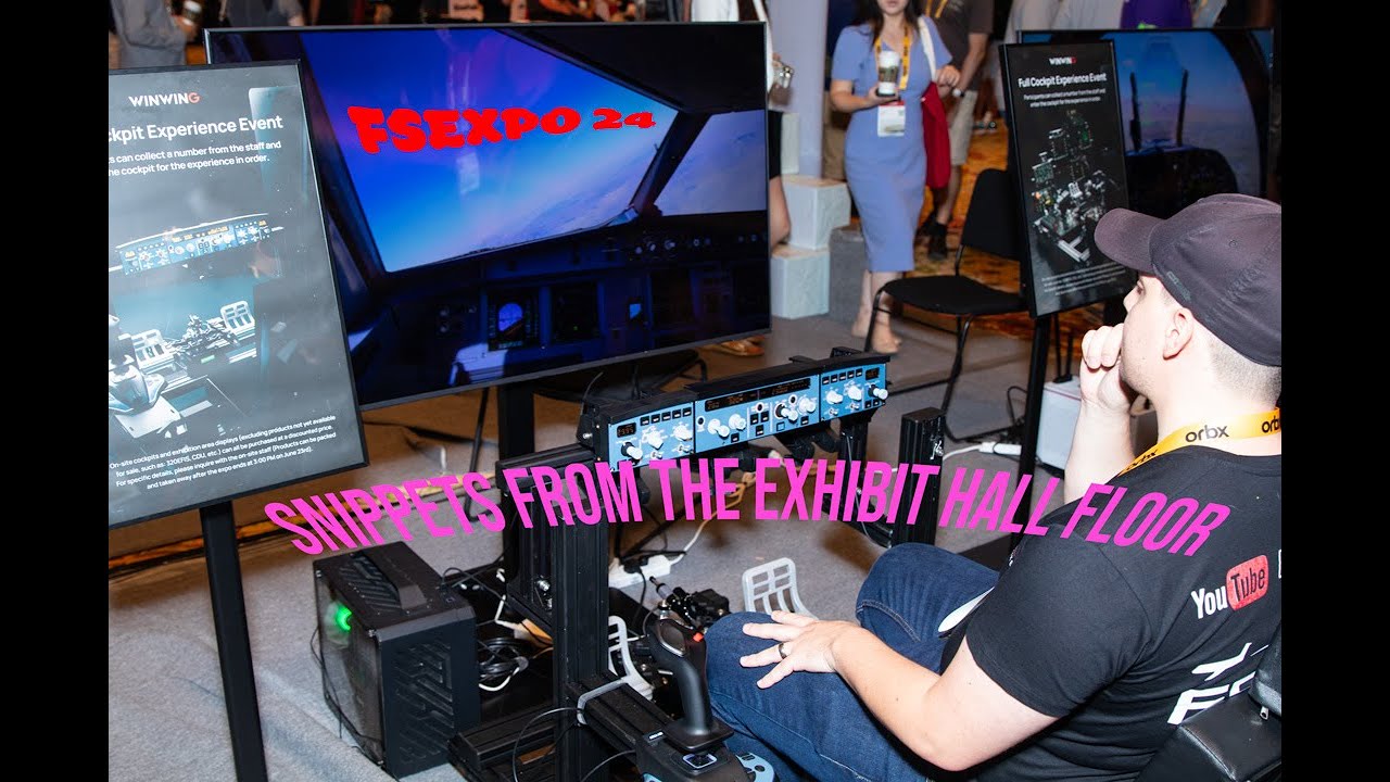 FSExpo 2024 - Snippets from the Exhibit Floor | Flight Simulation - YouTube