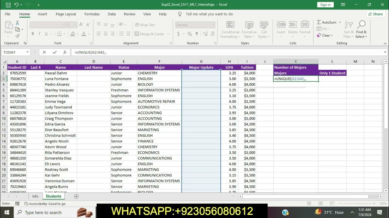 Exp22_Excel_Ch11_ML1_Internships | Excel_Chapter11_Mid Level 1_Internships | Ch11_ML1 ...