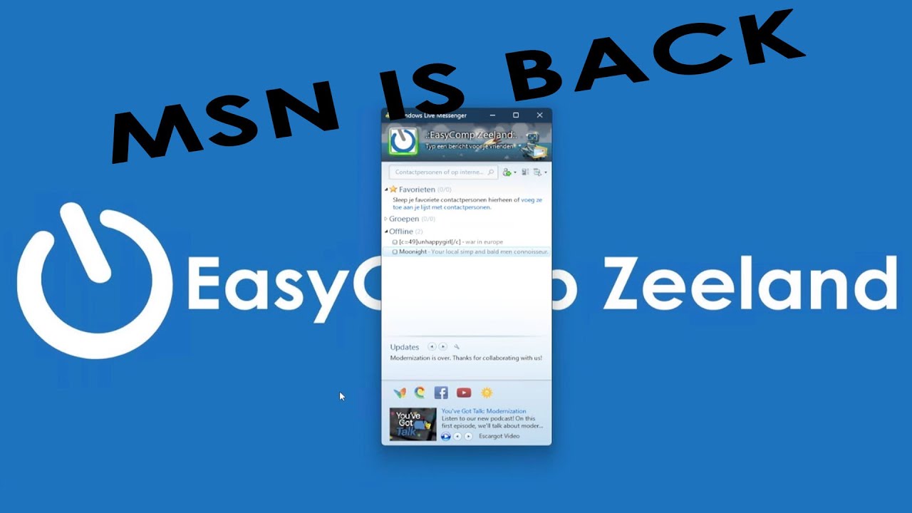 MSN IS BACK - INSTALL AND CHAT LIKE BACK IN THE DAY! | TUTORIAL - YouTube