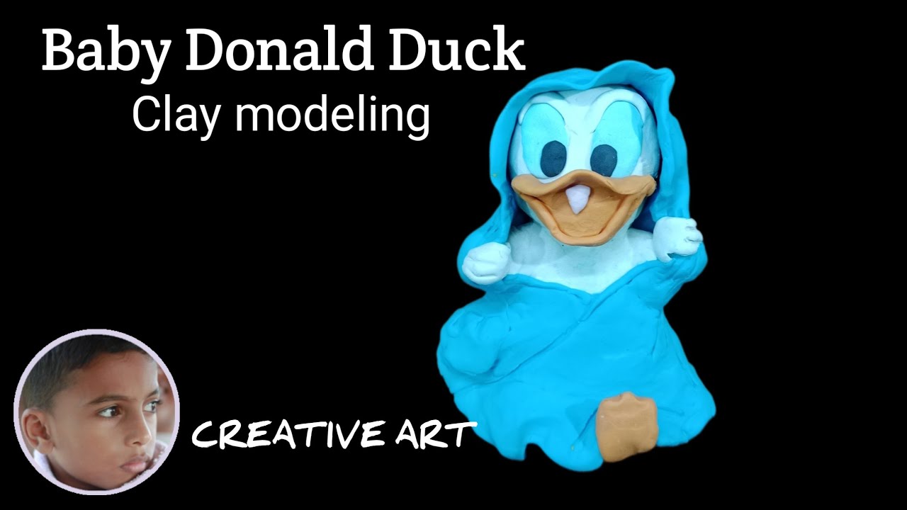 easy clay modeling/ easy ar t/Baby Donald Duck clay modeling by Abhay ...