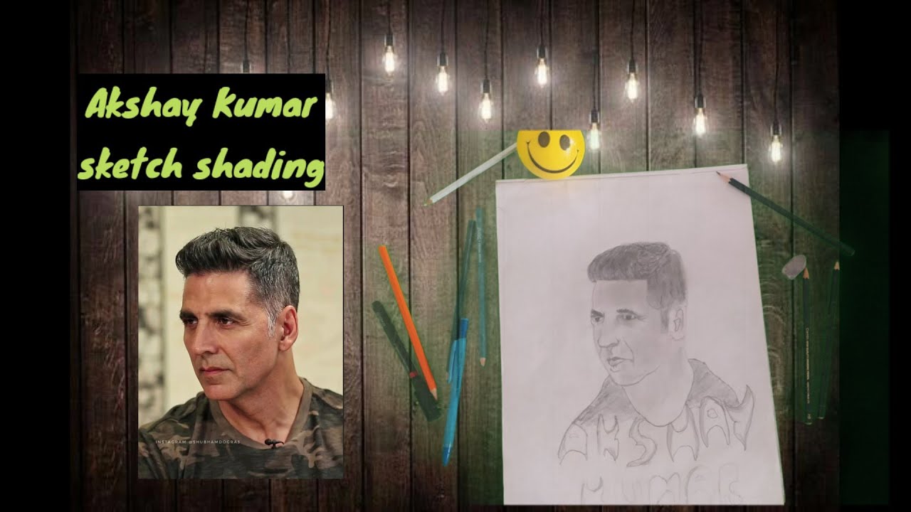 Akshay Kumar sketch shading step by step #akshaykumar #sketch #drawing ...
