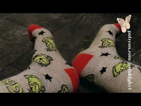Grinch Socks and Bare Feet (Christmas Advent Calendar Day 11)