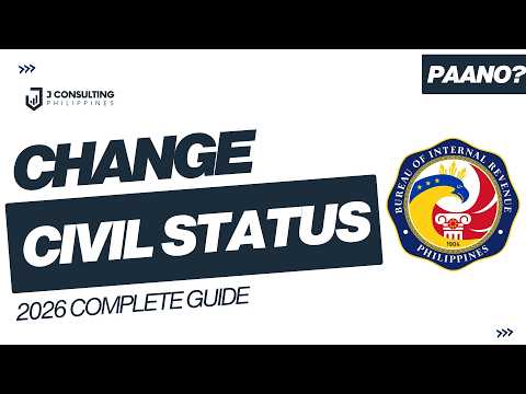 HOW TO CHANGE OR UPDATE CIVIL STATUS IN BIR | Update Your TIN Information Using BIR Form 1905