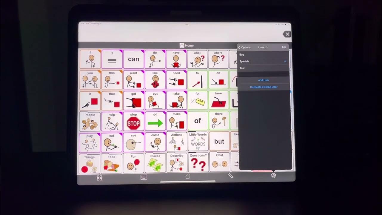 Setting up Proloquo2Go for English & Spanish (bilingual user) - YouTube