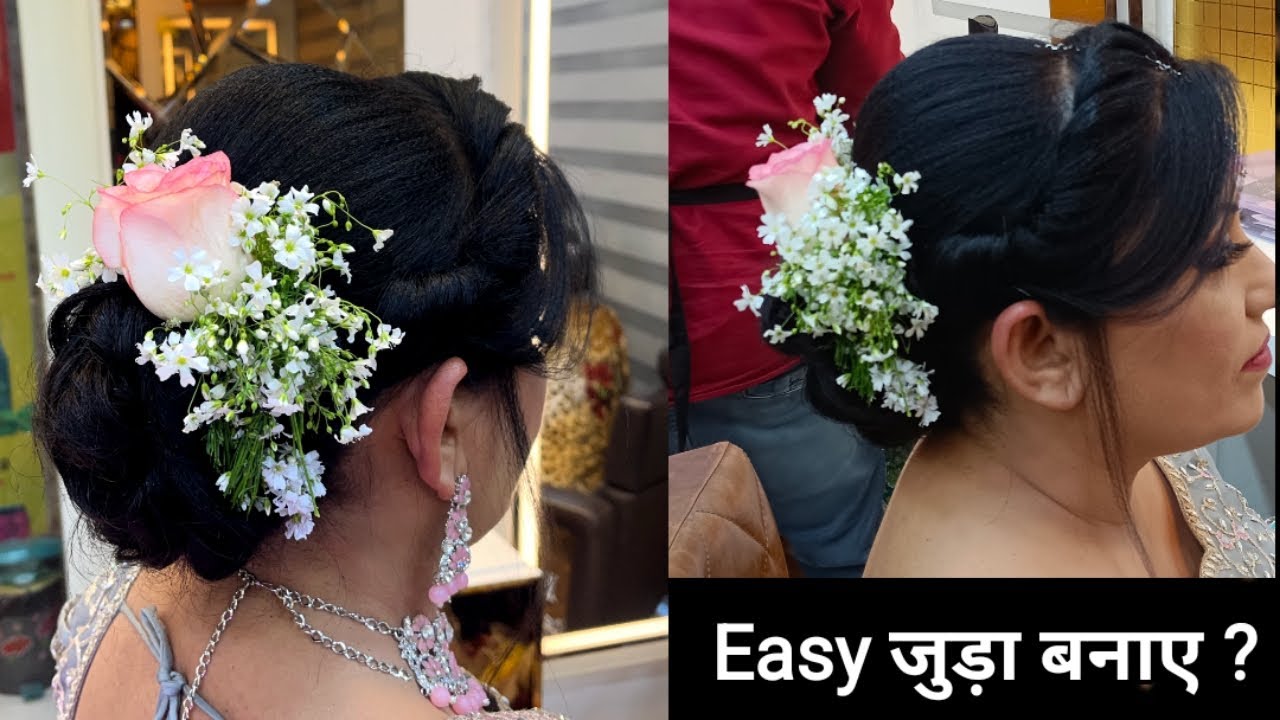 Low Side Bun Tutorial ||जुड़ा बनाने का आसन तरीका || Salonfact - YouTube