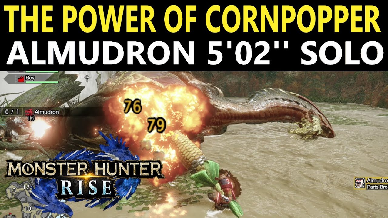The Power Of Cornpopper Gunlance. Almudron 5'02'' Solo. Wide 5 Build ...