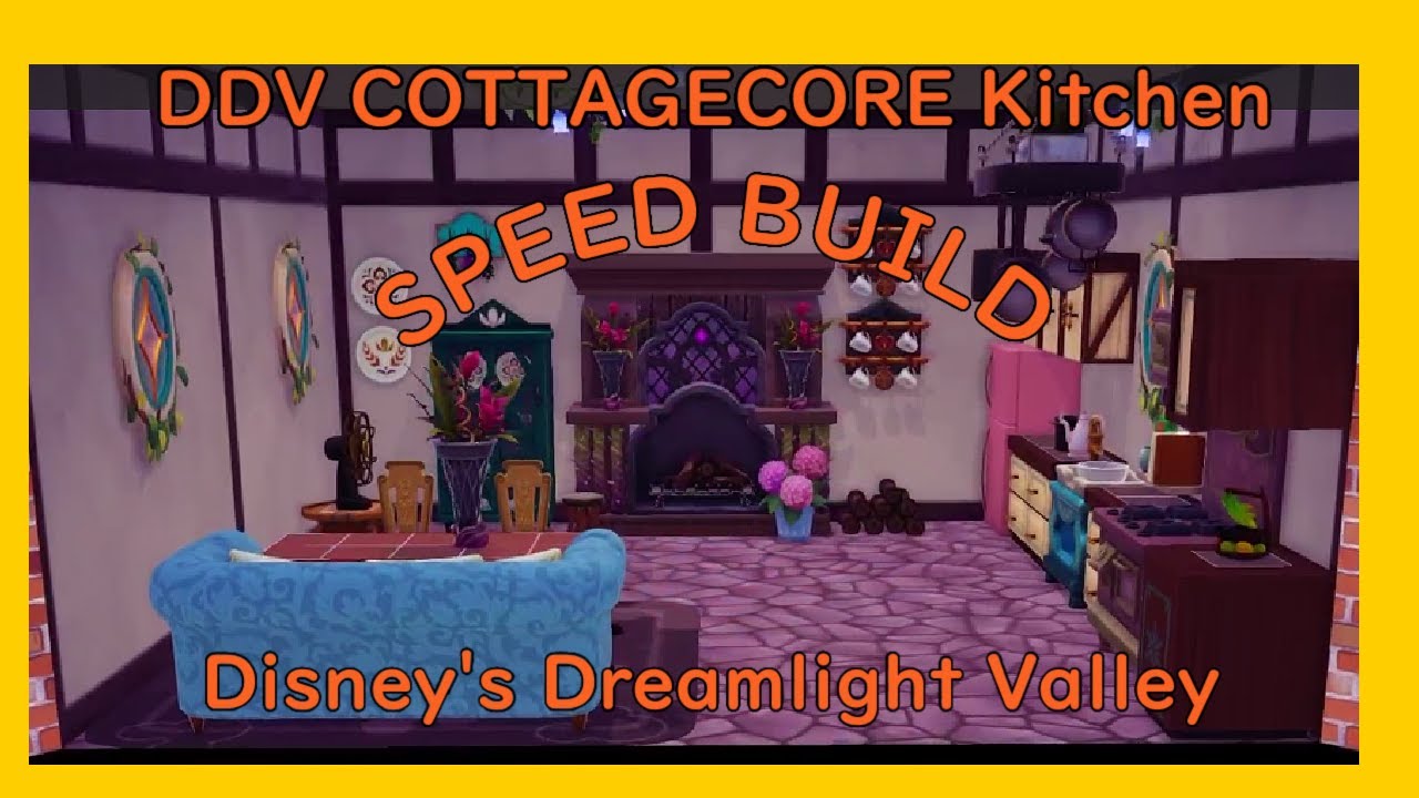 DDV Cottage Kitchen Speed Build (Disney Dreamlight Valley Decorating ...