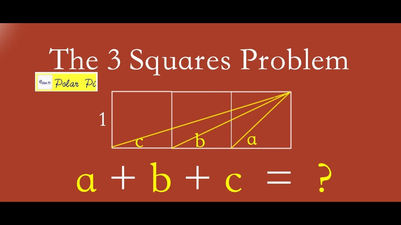 The Three Squares Problem YouTube