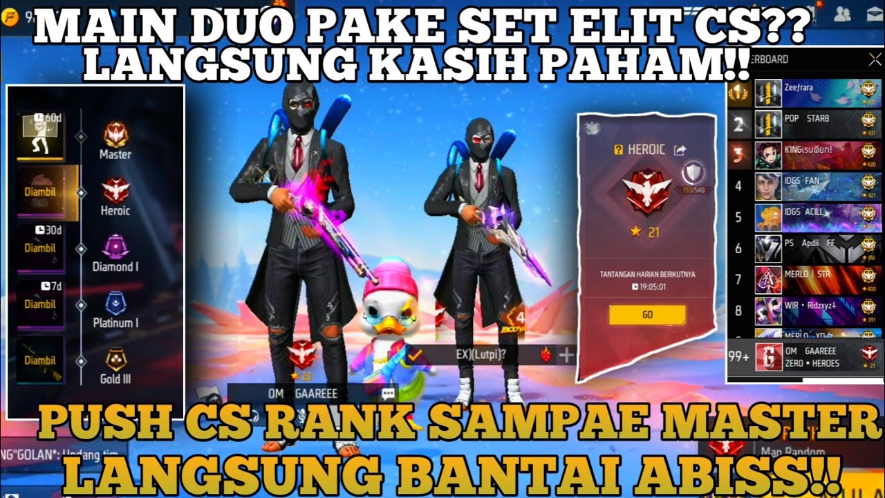 MAIN DUO PAKE SET ELIT CS ?? LANGSUNG KASIH PAHAM !! - YouTube