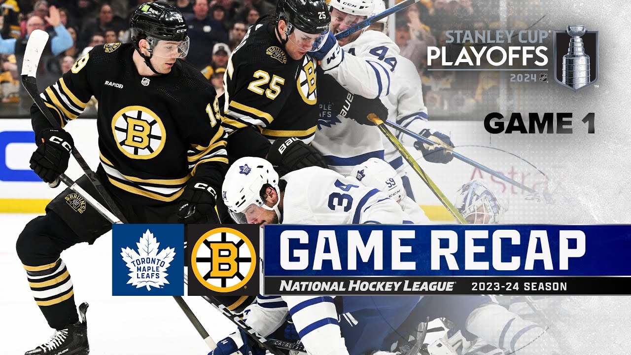 Gm 1: Maple Leafs @ Bruins 4/20 | NHL Highlights | 2024 Stanley Cup ...