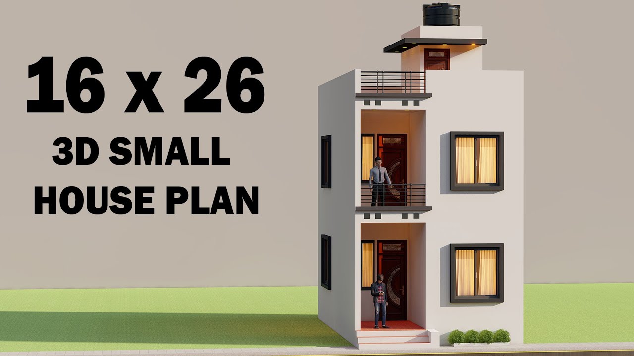 Small House Design 16 By 26 Makan Ka Naksha YouTube