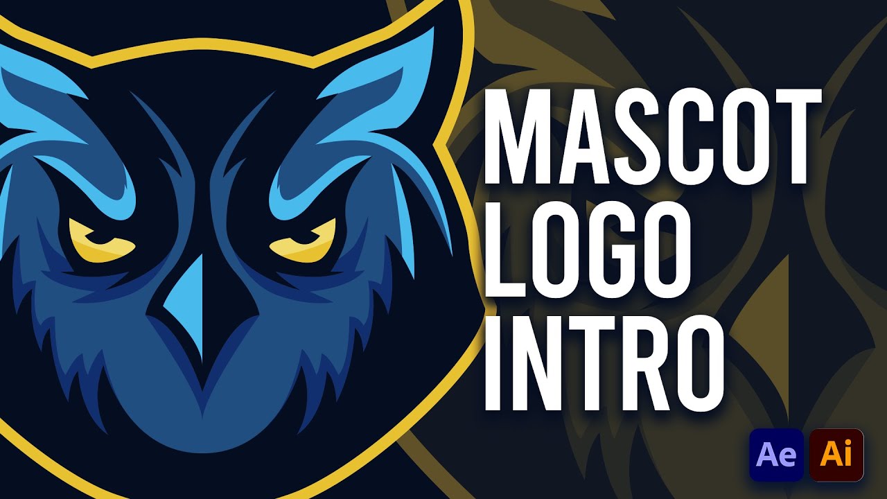 Mascot Logo Intro - After Effects and Illustrator - YouTube