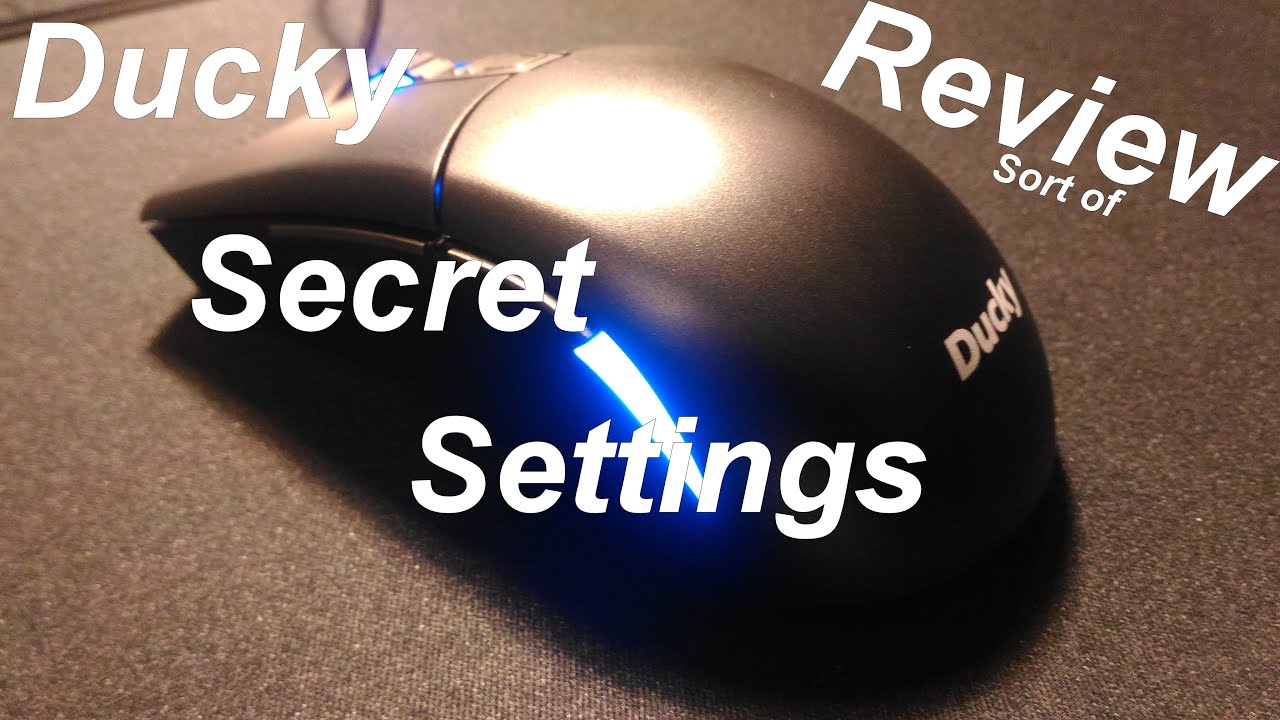 Ducky Secret Optical Gaming Mouse Settings Review - YouTube