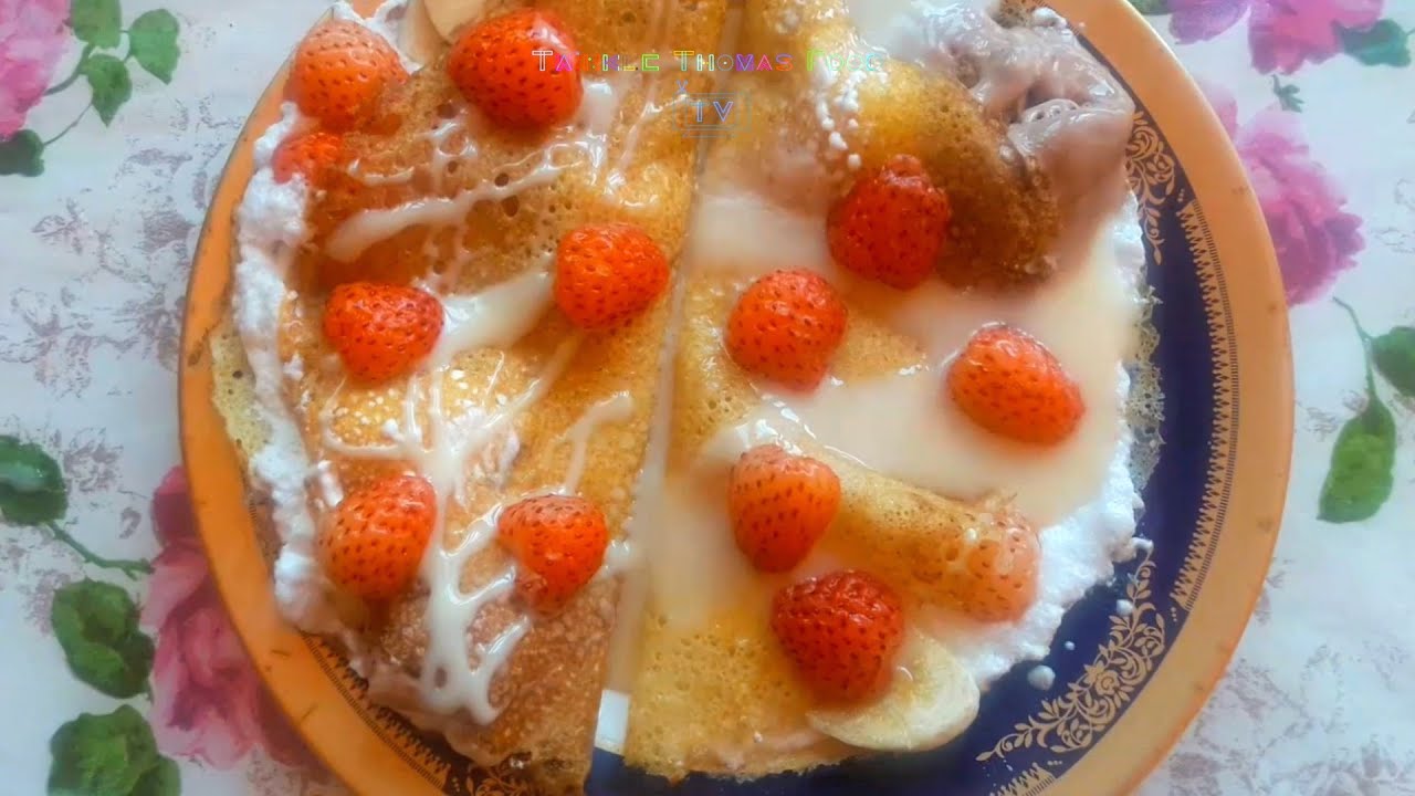 Summer Crepes With Fruits and Ice Cream Recipe | Crepes recipe easy ...