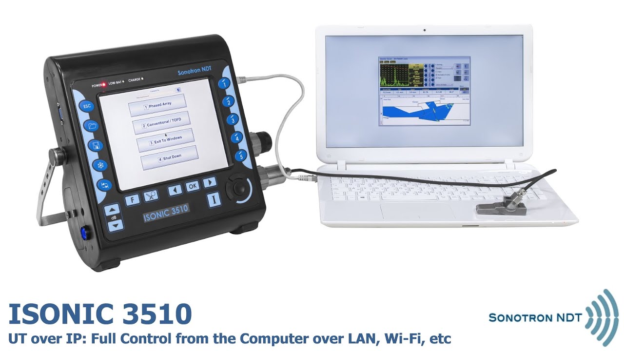 ISONIC 3510 / UT over IP: Full Control from the Computer over LAN, Wi ...