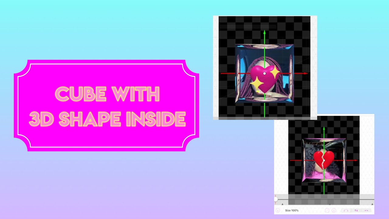 Cube With 3d Shape Inside- Trendy Videostar - YouTube