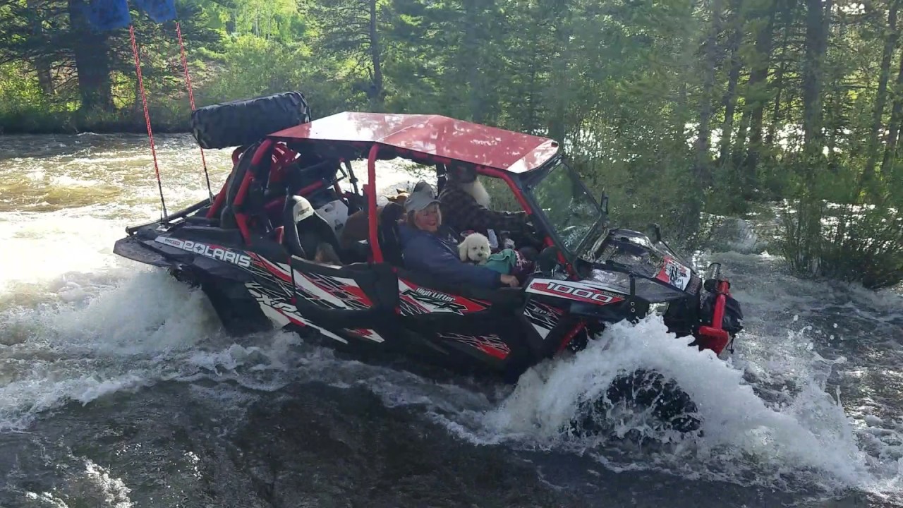 River crossing ATV'n the Uintas - YouTube