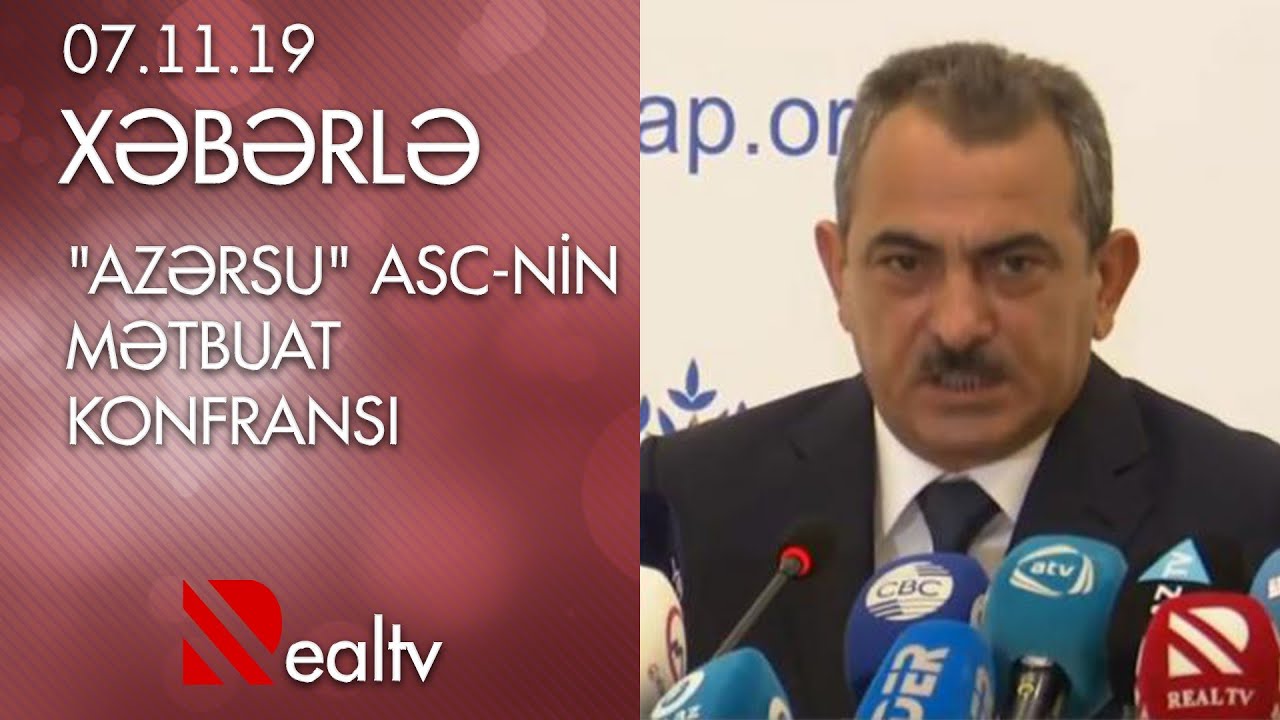 “Azərsu” ASC-nin mətbuat konfransı - YouTube
