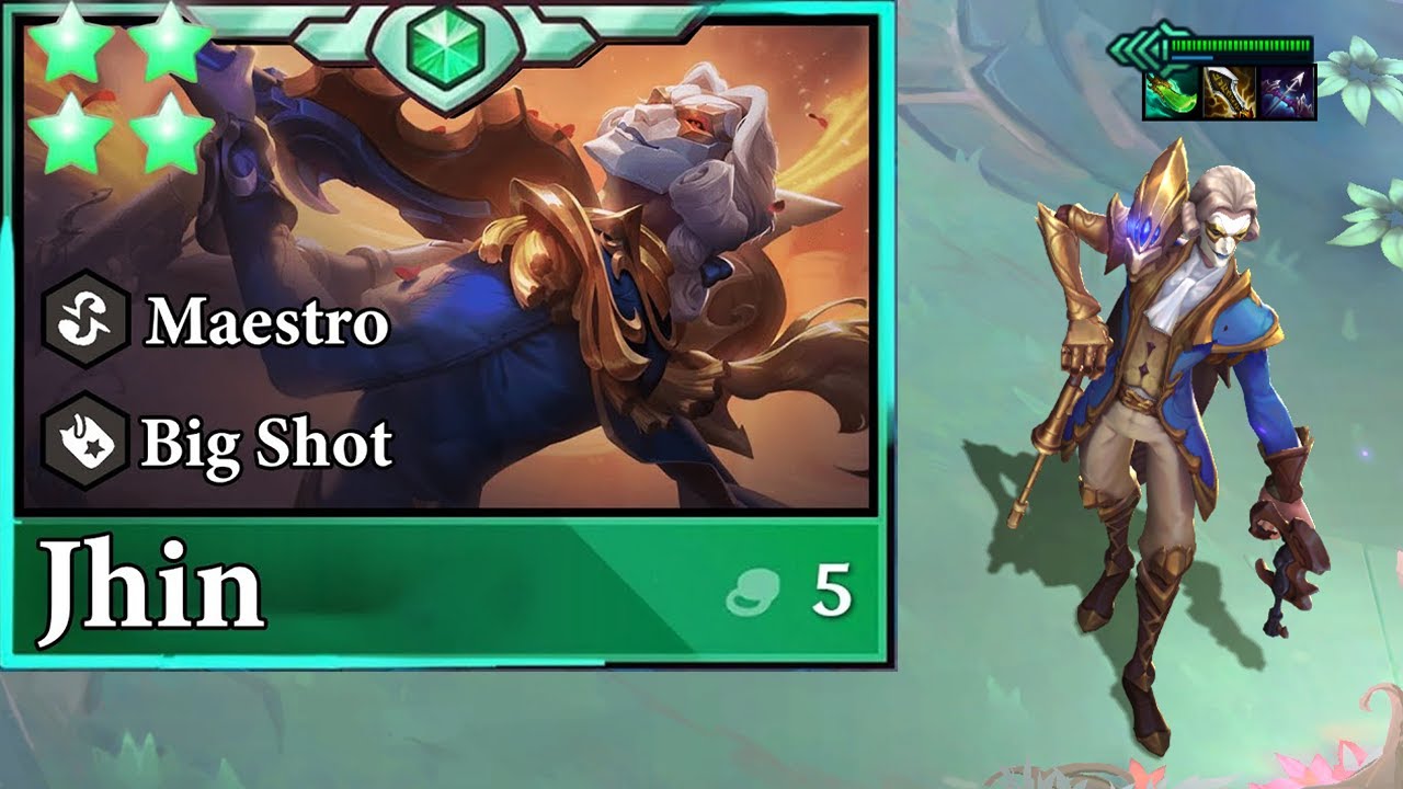 New Maestro 4 Star Jhin ⭐⭐⭐⭐ 1vs9 Looks Like Tft Set 10 Youtube