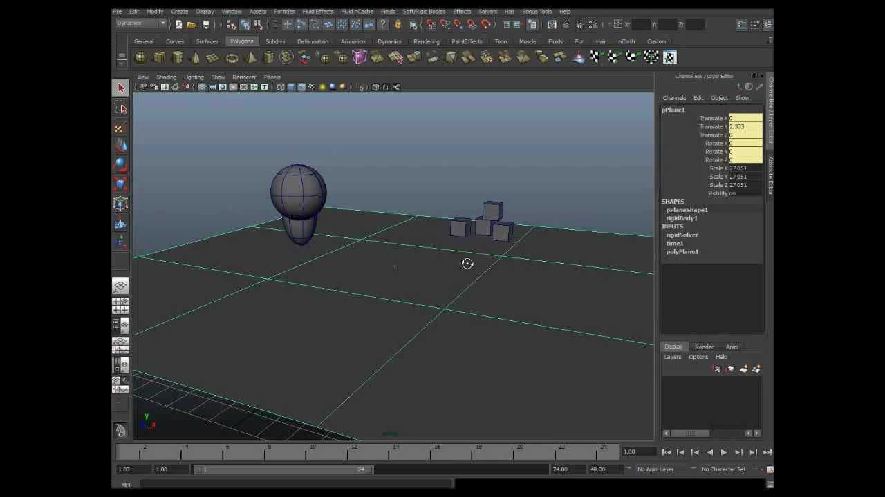 Dinamiche 1 - I Rigid Body 1/4 - Tutorial Maya by Candela3D - YouTube