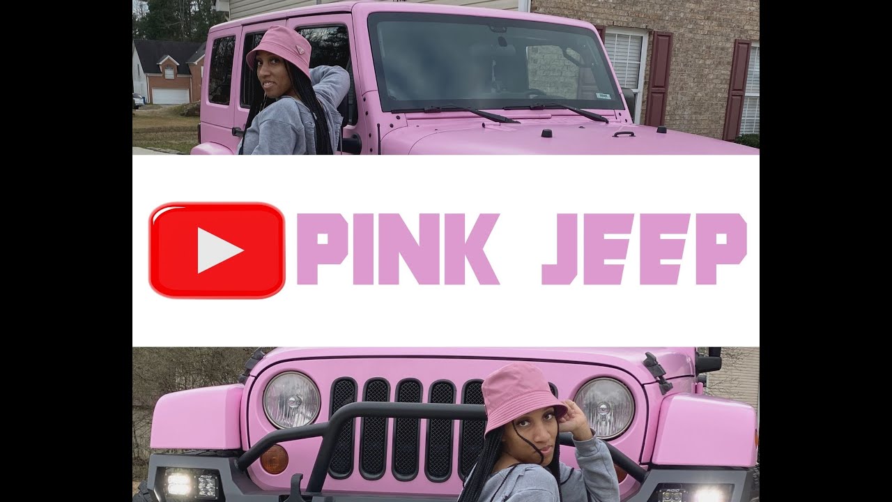Getting my Jeep Wrangler wrapped PINK - YouTube