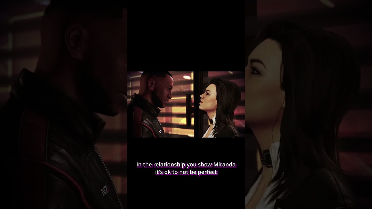 Mass Effect Romantic Analysis Miranda and Shepard #shorts - YouTube