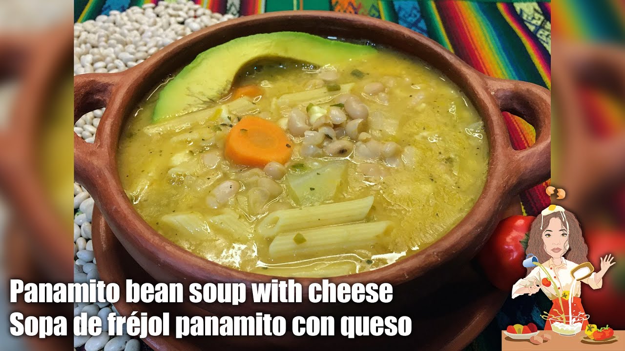 SOPA 🇪🇨DE FRÉJOL PANAMITO CON QUESO // Panamito bean soup with cheese ...