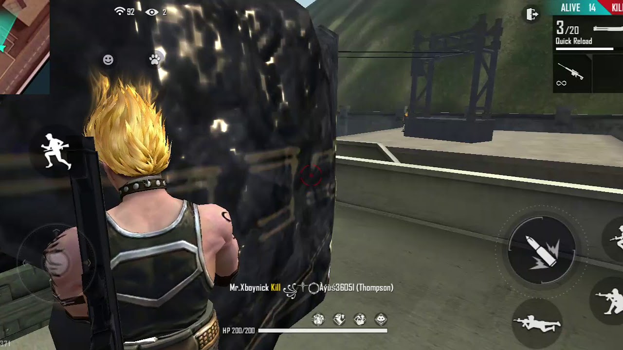 Gameplay in training ground free fire - YouTube