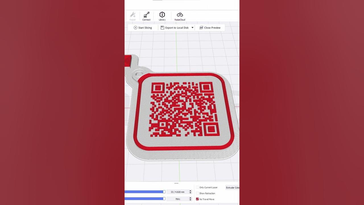 HOW TO MAKE 3D PRINTED QR CODE | DIY #shorts #qrcode #3dprinting # ...