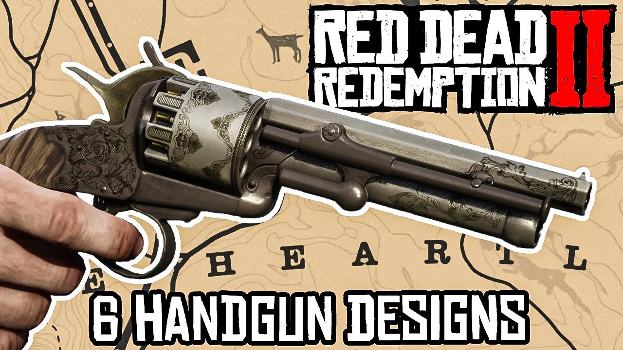 6 Handgun Designs || Red Dead Redemption 2 - YouTube