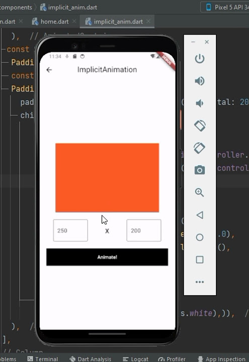 Day 4 | Implicit animation (Animated container) in flutter - Part one #flutterdev #flutter # ...