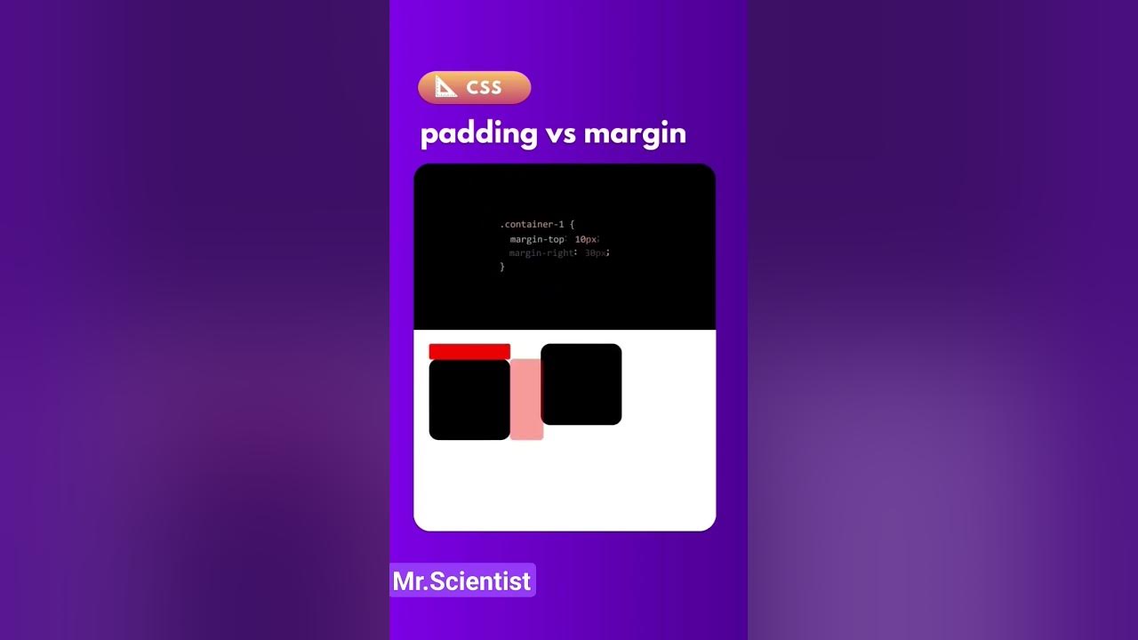 Padding vs Margin in CSS | #shorts - YouTube