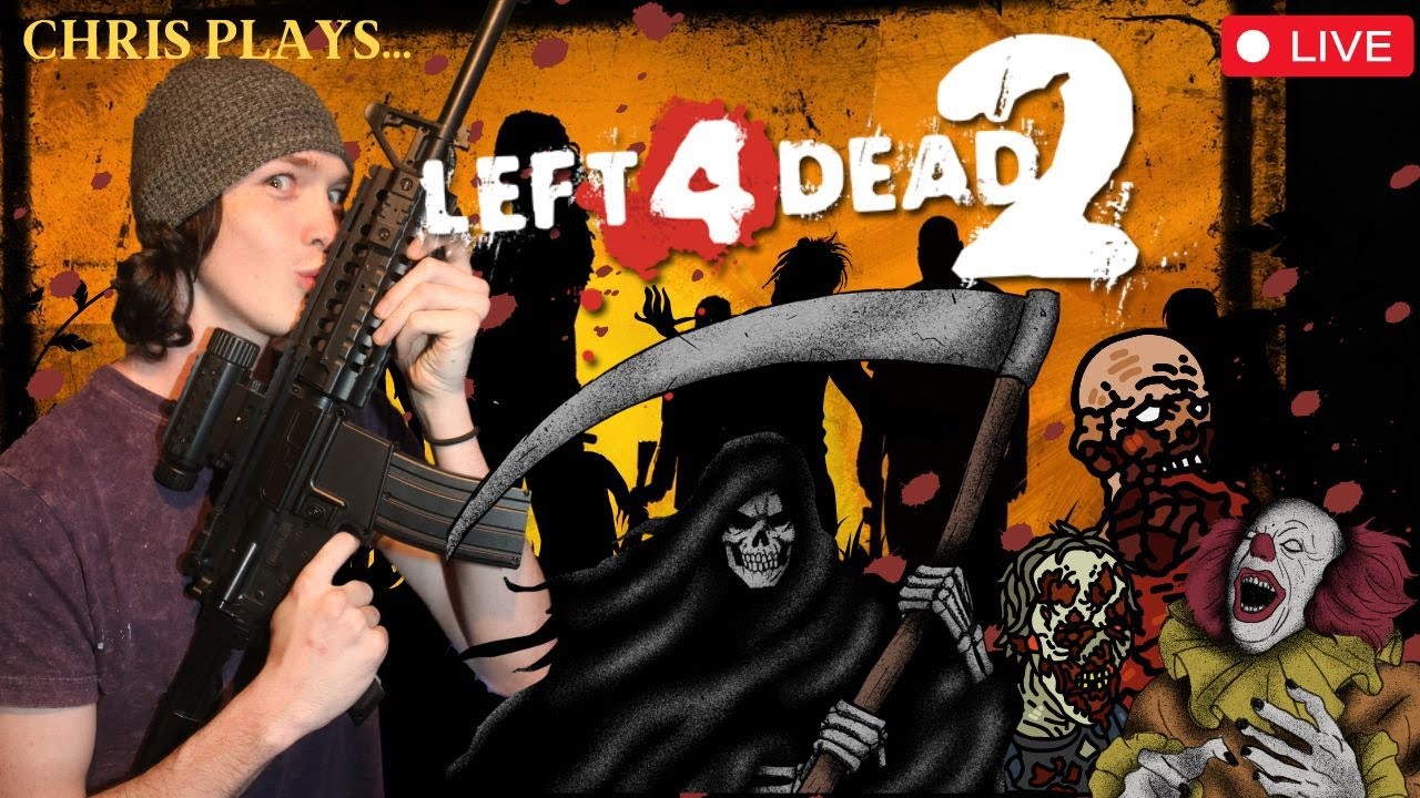 🔴 LEFT 4 DEAD 2 with Chris, Theo, & Grim -- LIVE! #roadto2ksubs - YouTube
