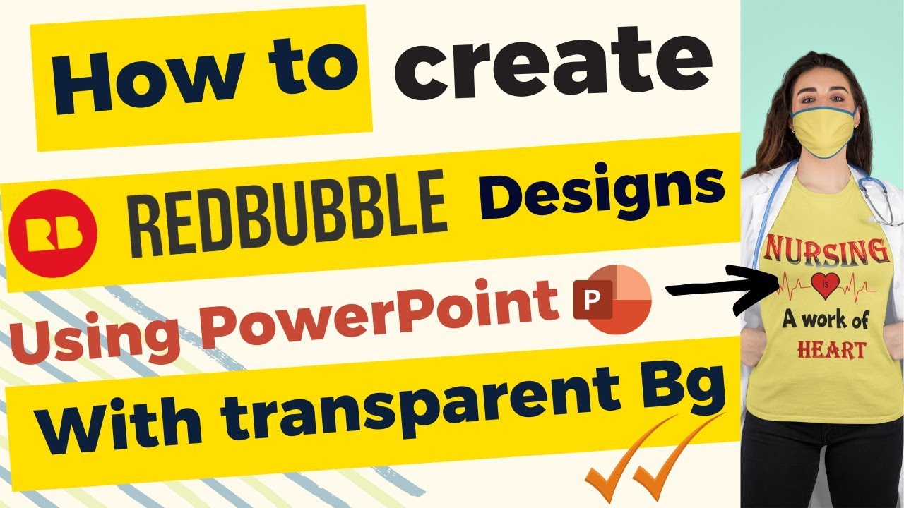 How to Create Redbubble Designs by Using PowerPoint Only - YouTube