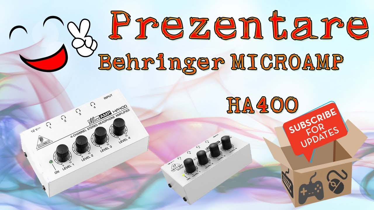 Behringer MICROAMP HA400 - Amplificator pentru casti - PART 2 - YouTube