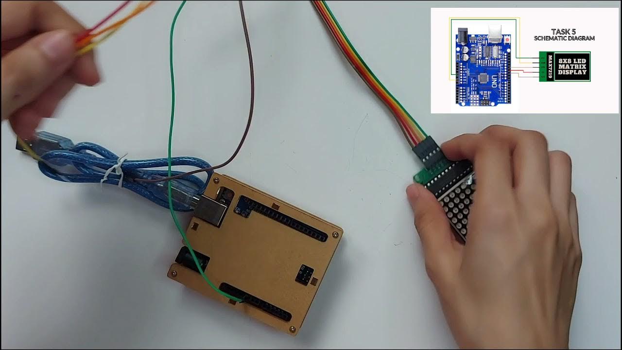 Animated scene displayed on an 8x8 Dot Matrix LED by L.A.J. Ebatan ...