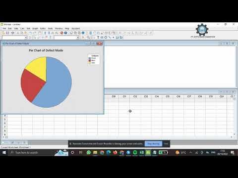 Pie Chart Menggunakan Software Minitab - YouTube