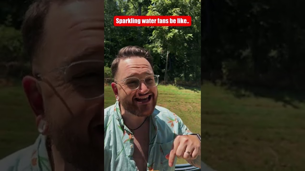 Sparkling water fans be like 😂 - YouTube