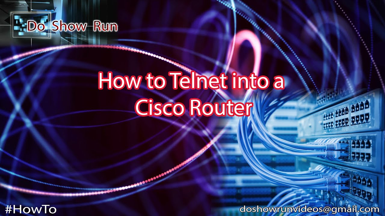 How to Telnet into a Cisco Router - YouTube