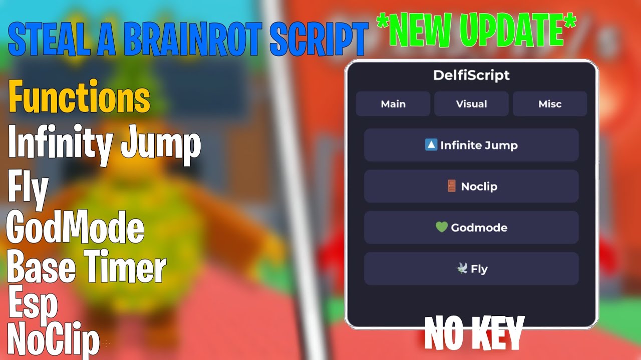 *NEW UPDATE* Steal a Brainrot Script GUI Pastebin | FLY NOCLIP BASE ...