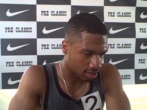 Johnny Dutch After Pre 400m Hurdle Win 2015 - YouTube