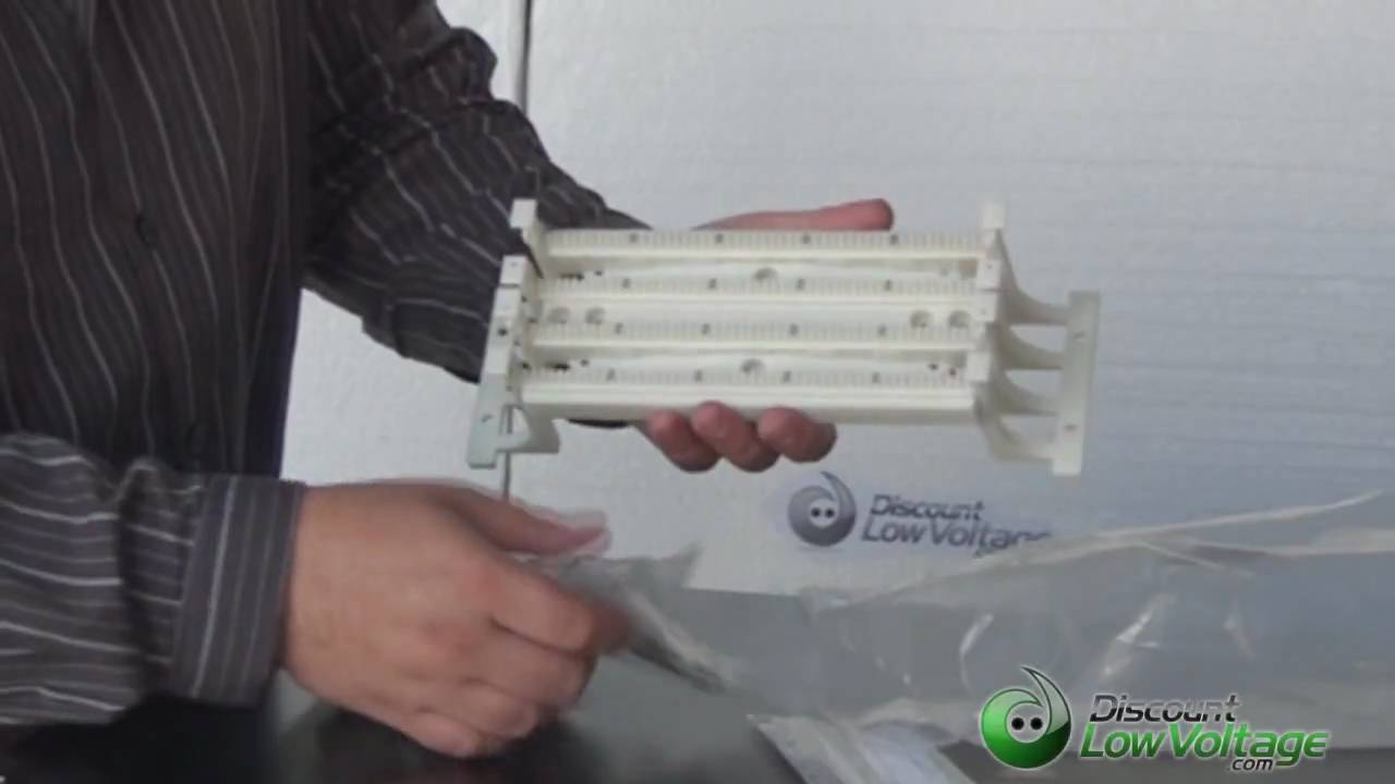 Wall mount 110 block - 100 pair kit - YouTube